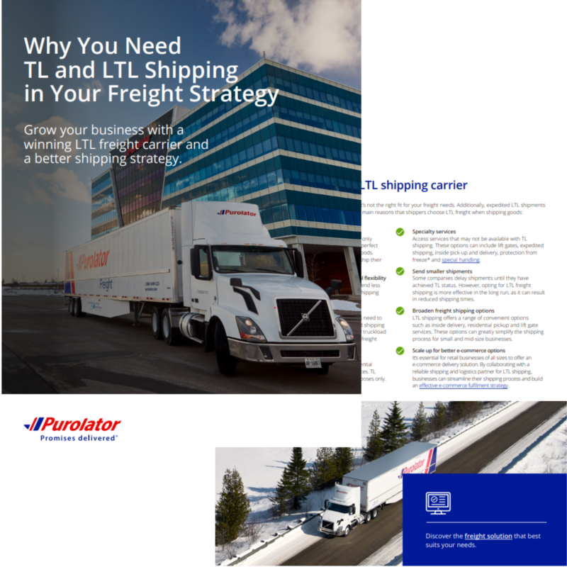 Why You Need TL and LTL Shipping in Your Freight Strategy | Purolator